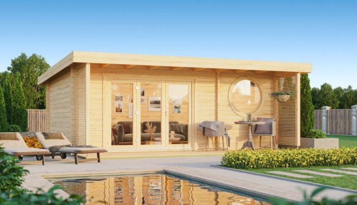 Attefallshus med Bastu & Relax (Bastustuga) – Husfrid